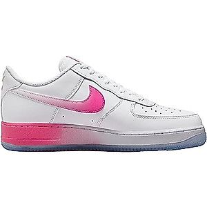 Nike Men's Air Force 1 07 PRM White/Lotus Pink-Yellow Gold (FD0778 100) - 10.5