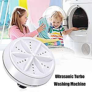 ODOORACT Ultrasonic Turbine Washing Machine - Portable Mini Ultrasonic Turbine Washing Machine with USB powered, Suitable for Apartment, Dormitory, RV, Shoes Washer (2 in 1)
