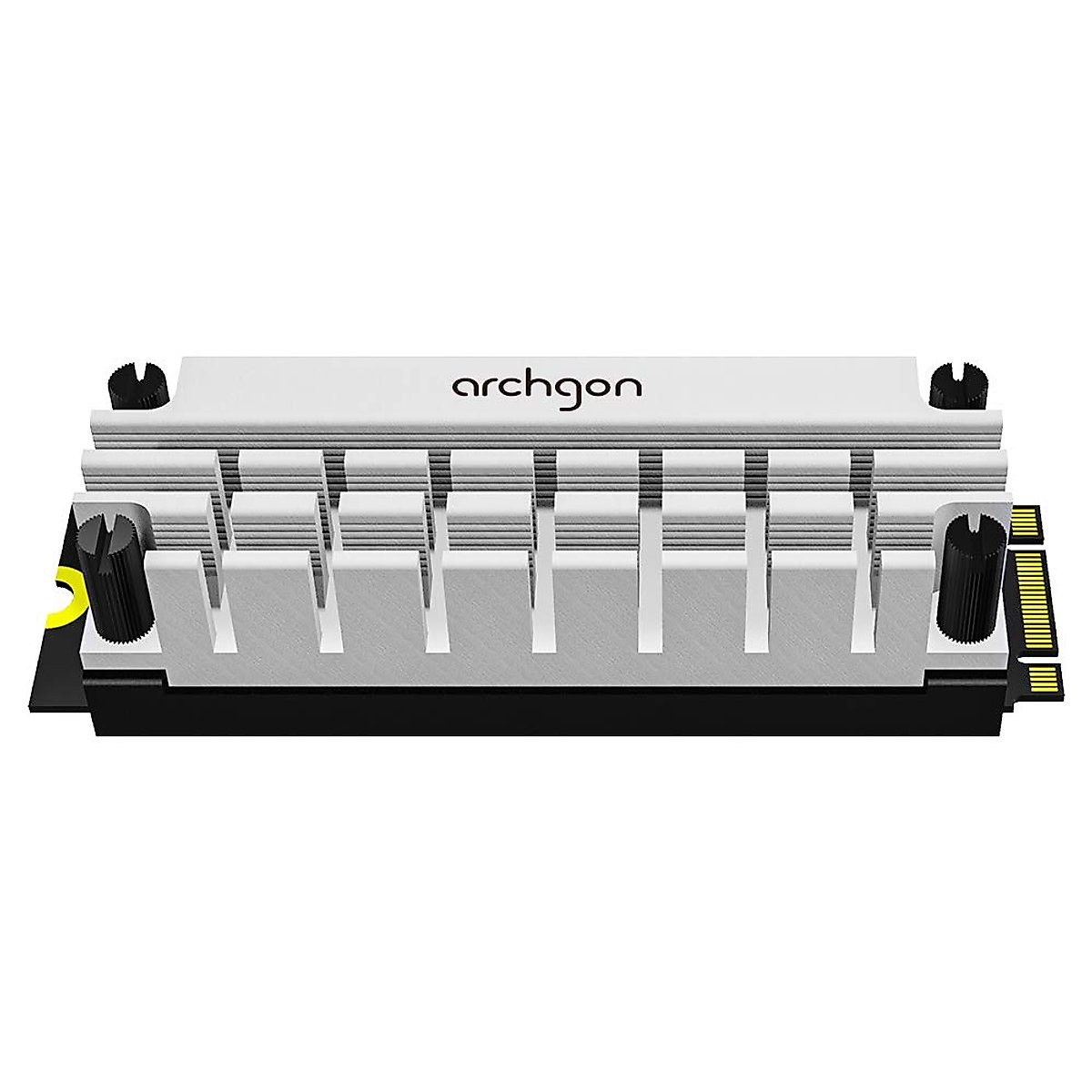 Archgon HS-1110 SSD Heatsink Cooler for PCIe NVMe M.2 2280 SSD for Workstation Server Rugged Computer IPC Industrial Computer Gaming PC Use (Silver)