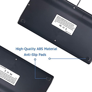 Super Mini Wired Keyboard, MCSaite Full Size 78 Keys Keypad Small Portable Fit with Professional or Industrial Use for Computer Laptop Mac Notebook