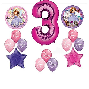 Disney's SOFIA THE FIRST THIRD 3RD Happy Birthday PARTY Balloons Decorations Supplies