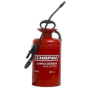 Chapin International 31420 2Gal Metal Sprayer, Red.