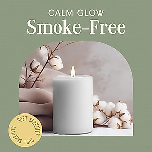 Mister Candle - 3 inch by 4 inch Tall Citronella Scented Pillar Candles (Set of 3) - Indoor & Outdoor Use