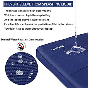 Ferkurn Laptop Case Bag Chromebook Case Sleeve for MacBook Air/Pro, Dell Inspiron, ASUS Zenbook, HP Pavilion, Lenovo IdeaPad, Samsung Chromebook, Acer, Computer Carrying Bag Cover, Blue, 11 Inch