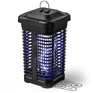 Bug Zapper with Light Sensor, Electric Insect Catcher Waterproof 4200V Mosquito Zapper Outdoor/Indoor, Mosquito Catcher for Backyard, Patio