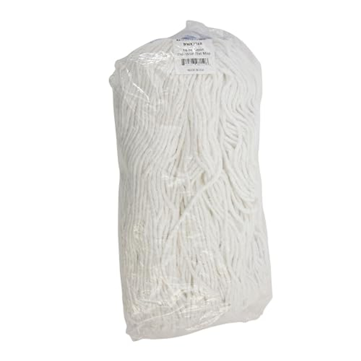 Boardwalk Cut-End Lie-Flat Wet Mop Head, Rayon, 16oz, White, 12/Carton