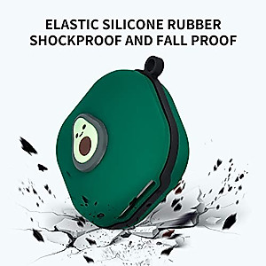 Newseego Compatible with Samsung Galaxy Buds 2 (2021)/Galaxy Buds Pro Case/Galaxy Buds Live 2020 Case, Cute 3D Funny Protective Cover Soft Silicone Cartoon Case with Keychain Fashion Design-Avocado