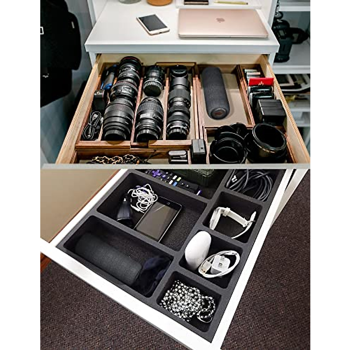 Mini Dehumidifier, Afloia Gun Safe Dehumidifier Rechargeable Cordless Dehumidifiers with Heating Base, Quiet Small Portable Dehumidifier for Small Space Room Bathroom Closet Car RV Boat, TOPZ 1+1 DG