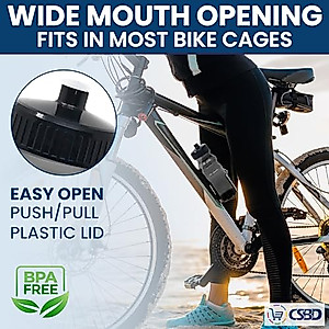 CSBD 20 oz. Bulk Water Bottles, 10 Pack, Made in USA, Blank Plastic Reusable Water Bottles for Gym, Cycling, BPA Free, Plastic Water Bottles Pull Top Cap for Sports, Translucent Smoke