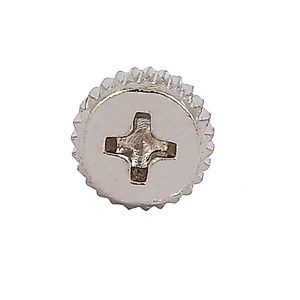 uxcell Computer PC Case Metal Flat Head Knurled Thumb Screw M3.5x6mm Silver Tone 25pcs