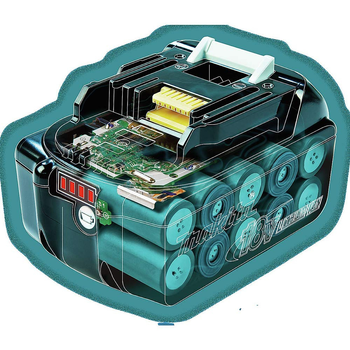 Makita BL1850B2DC2X 18V LXT Lithium-Ion Battery & Dual Port Charger Starter Pack (5.0Ah)