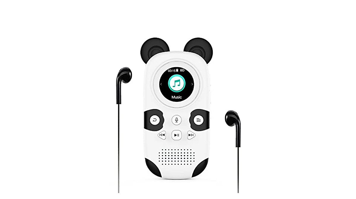 RUIZU Cute Panda Portable MP3 Player for Kids | Bluetooth