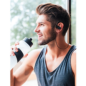 Otium Bluetooth Headphones, Wireless Earbuds IPX7 Waterproof Sports Earphones with Mic HD Stereo Sweatproof in-Ear Earbuds Gym Running Workout 15 Hours Battery Sound Isolation Headsets Blue