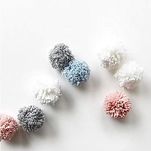 Camidy Cotton Rope Pom Storage Basket, Baby Photography Props Basket Toy Towel Blanket Storage Bin