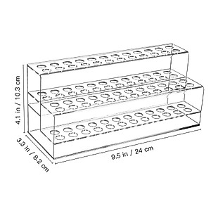 DOITOOL 48 Hole Acrylic Pen Holder,Paint Brush Holder Marker Storage Rack Pencil Holder,Cosmetic Brushes Organizer Stand