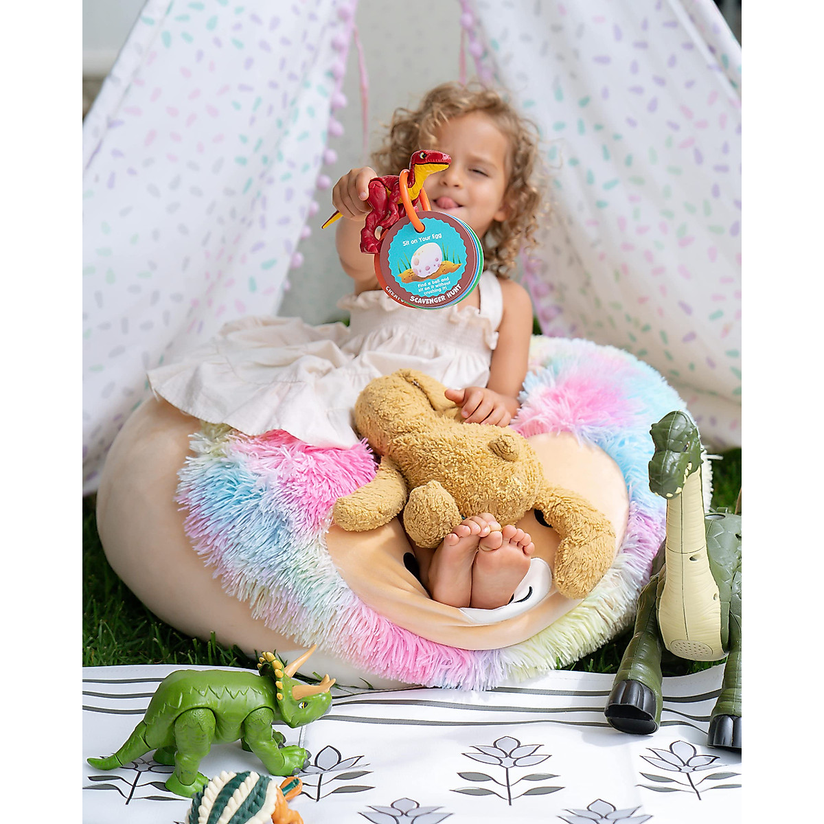 MOLLYBEE KIDS Dino Stomp and Roar, Toddler and Preschool Dinosaur Activity Cards, Gifts for 3, 4 Year Olds, Toddler Activities