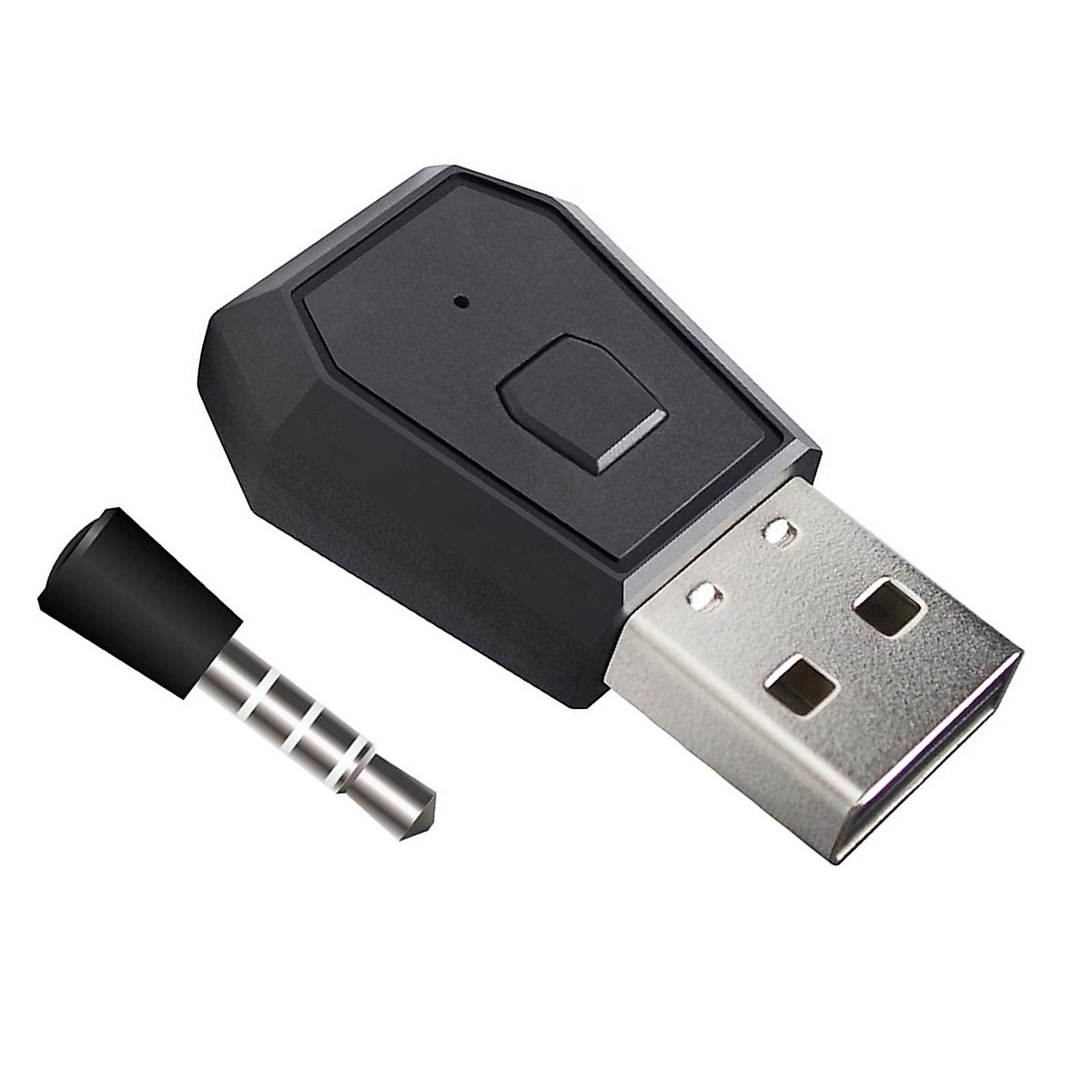 Zamia Wireless Adapter for PS4/PS5 Dongle Mini USB 4.0 Headset Adapter Transmitters Microphone Receiver Support A2DP HFP HSP