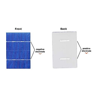Fraflor 100pcs Solar Cell Battery Silicon Power Module for DIY Poly Mini Solar Panel China 0.5V 1.46A 78mm x 52mm