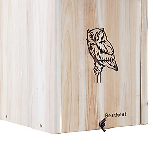 BestNest Premium Screech Owl/Kestrel House