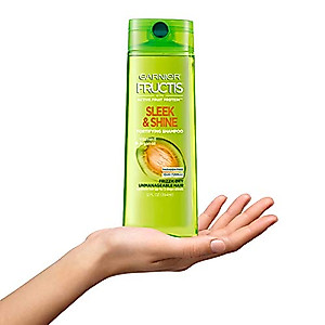 Garnier Fructis Sleek and Shine Shampoo for Frizzy Hair, 12.5 Ounce