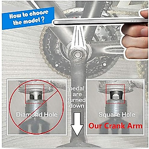 PROWHEEL Ebike Crank Arm Available in Square Hole,140MM/152MM/160MM/165MM/170MM/175MM Black Bike Crank Arm for Electric Bike,Mid Mounted Motor,Torque(1 Pair)