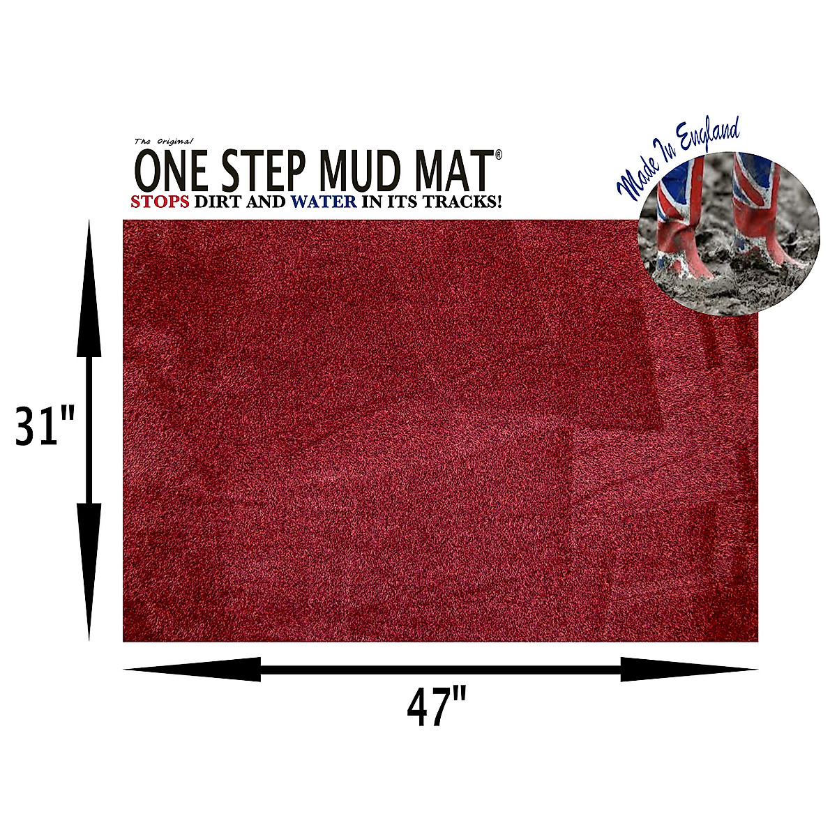 one Step mud mat one Step mud mat one Step mud mat one Step mud mat One Step mud mat (Large, Red)