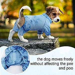 FUAMEY Dog Pajamas,Tie Dye Puppy Turtleneck Sweater,Dog Clothes for Small Dogs Girl Boy,Dog Outfits Sweatshirt for Medium Dogs,Sphynx Hairless Cat Onesies Shirts,Doggie Jumpsuit,Frenchie Jammies