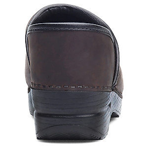 Dansko Women's Professional Antique Brown/Blk Clog 7.5-8 Wide US