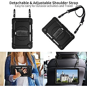 Herize S6 Lite Case 2024/2022/2020 with Screen Protector Pen Holder | Heavy Duty Shockproof Protective Cover W/Shoulder Strap