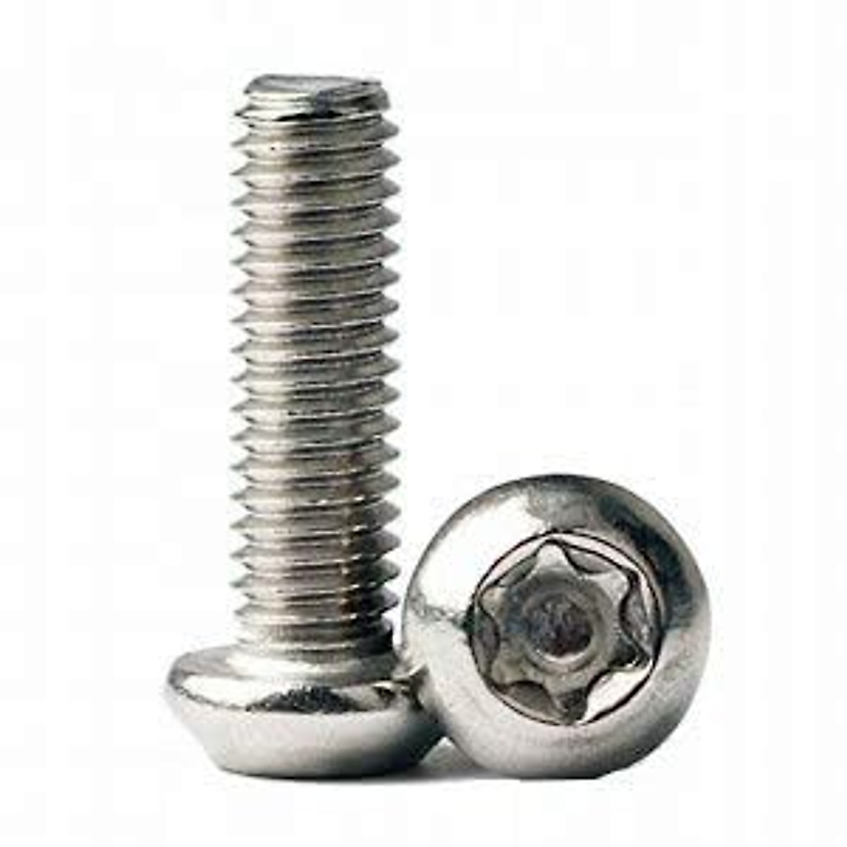 MonsterBolts - M4 x 8mm 6 Lobe Button Head Socket Cap Screws, ISO 7380, Stainless Steel, 20 Pack