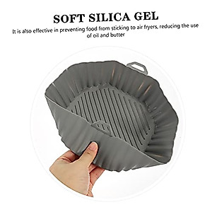 Silicone Bowl Air Fryer Tray Square Tray Round Silicone Mat Silicone Baking Pad Air Fryer Tray for Oven Kitchen Cooking Mat Square Silicone Liner Reusable Baking Liner Tool