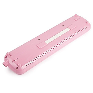 Vangoa 32 Key Melodica, Musical Instrument Air Piano Keyboard, Melodicas with Carrying Bag, Double Mouthpieces, Wipe Cloth, Key Stickers, Long Tubes (Pink)