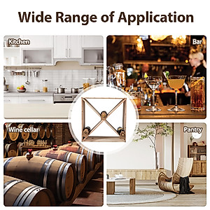 JAXPETY Stackable Wine Rack 48 Bottle Liquor Display Storage Cube Free Standing Floor Wine Cabinet for Cellar & Kitchen