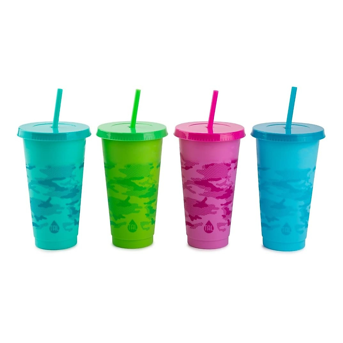Color Changing Camo Tumbler and Straw Set