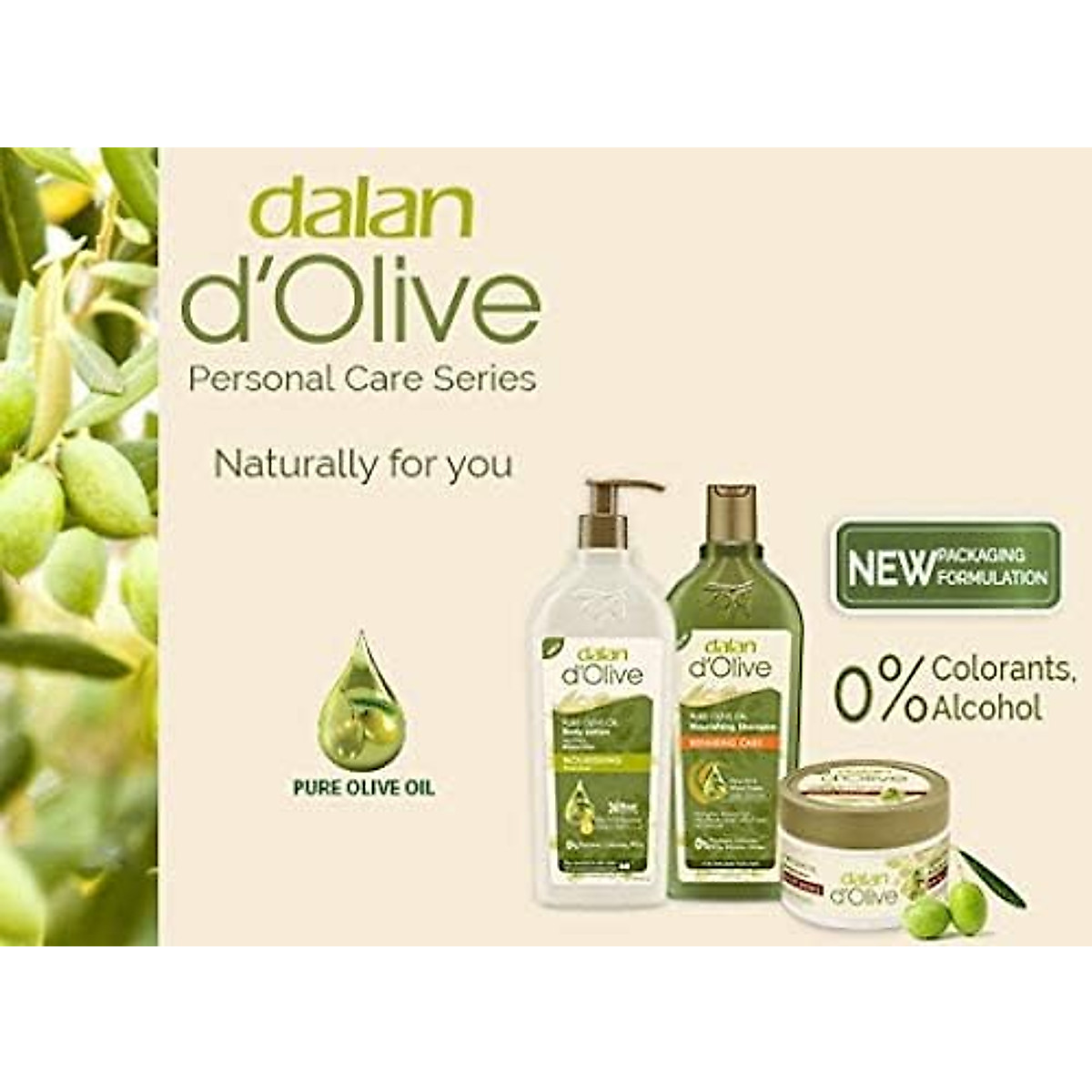 Dalan d'Olive Olive Oil Shampoo Color Protection 13.5 fl oz (400 ml)