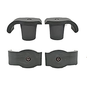 ComsenMed Walker Glide Skis, Universal Fit, Extra Durable,for 1 1/8 Inch Tubes,Universal Replacement Glide Caps,Heavy Duty Walker Coaster Skis for,Walker Parts,Walker Tips,(Gray) 1 Pair