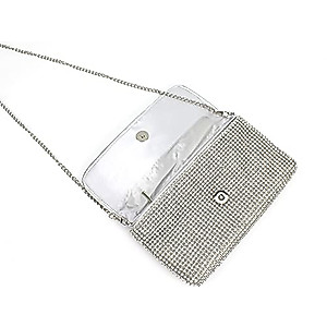 Buddy Supplies Evening Bag Women Envelope Rhinestone Handbag Wedding Party Clutch Purse, Glitter
