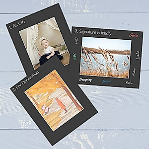 Golden State Art, Pack of 10 16x20 Black Picture Mats with White Core Bevel Cut for 11x14 Pictures