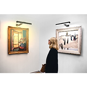Arixinks Rechargeable Picture Light with Remote,Wireless Battery Painting Light with 3 Lighting Colors,Art Light Display Lamp with Dimmable Timer, Full Metal Picture Light for Picture Gallery Dart