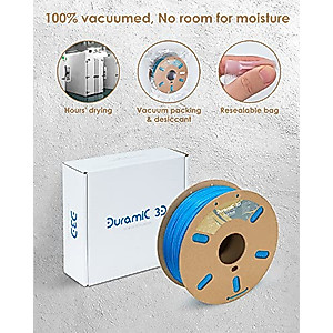 PLA Plus Black and Electric Blue Bundle, 3D Printing Filament Professional Tough PLA Plus 1.75mm Dimensional Accuracy +/- 0.05 mm, 1kg/Spool