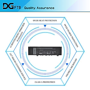F62G0 Laptop Battery For Dell Inspiron 13 5370 7000 7370 7373 7380 7386 P83G P83G001 P83G002 P87G P87G001 Vostro 13 5370 D1525S D1505G R1605S D2505G F62GO RPJC3 39DY5 039DY5 0RPJC3(11.4V 38Wh/3166mAh)