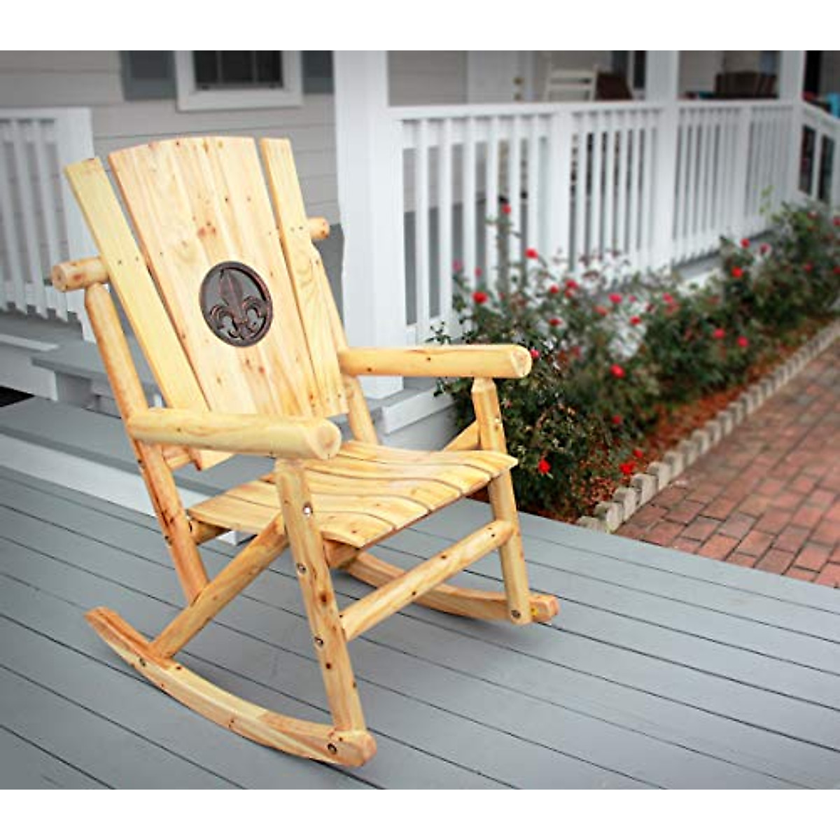 Leigh Country TX 95102 Aspen Fleur-De-Lis Rocker