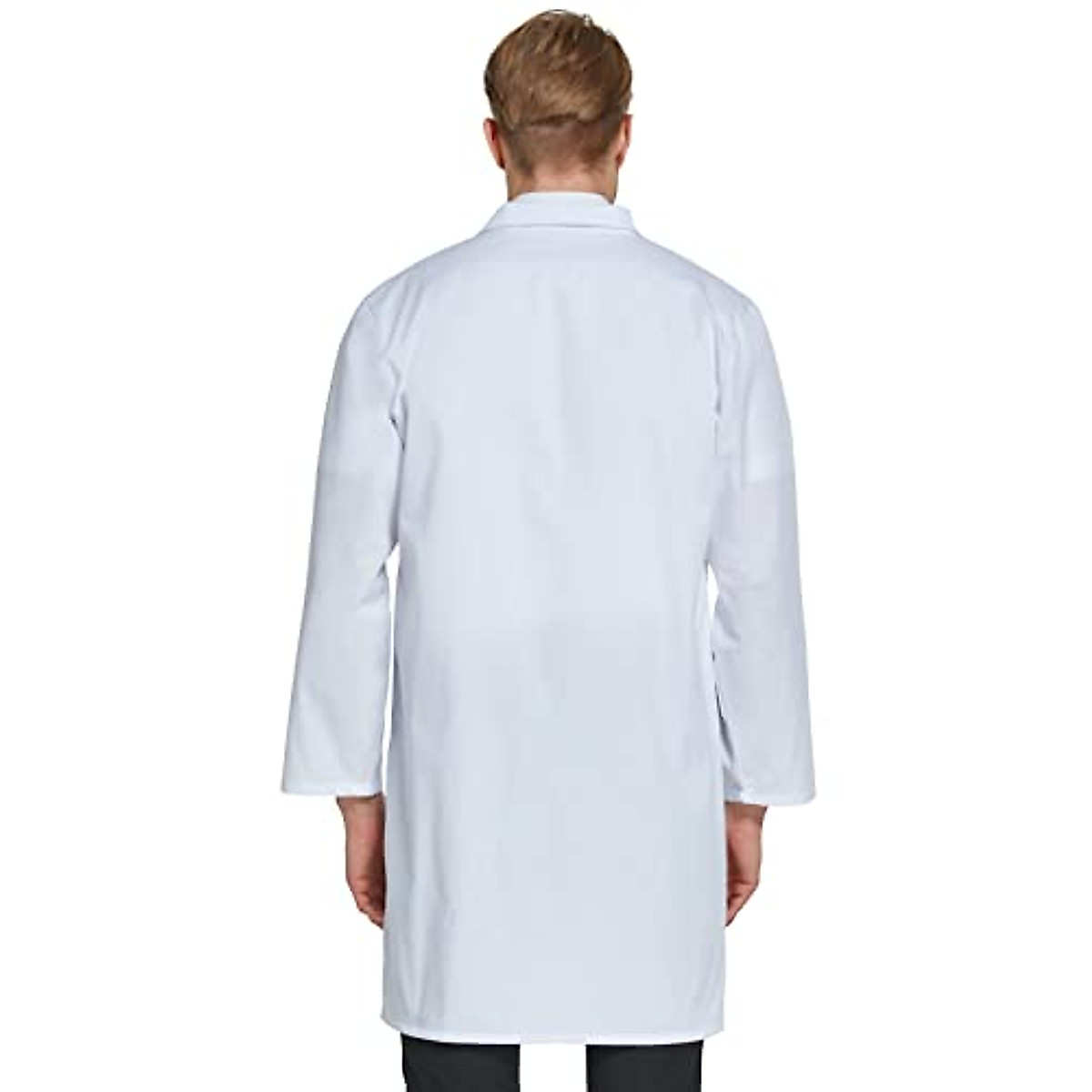 VOGRYE Professional Lab Coat for Men Women Long Sleeve, White, Unisex XXS