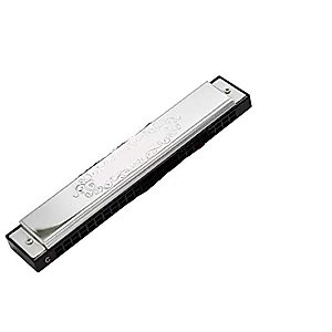 WAAZVXS Vintage 24 Holes Tremolo Harmonica Tremolo Harp Teaching Mouth Organ Key C Musical Instruments for Beginners (Color : Key of C)