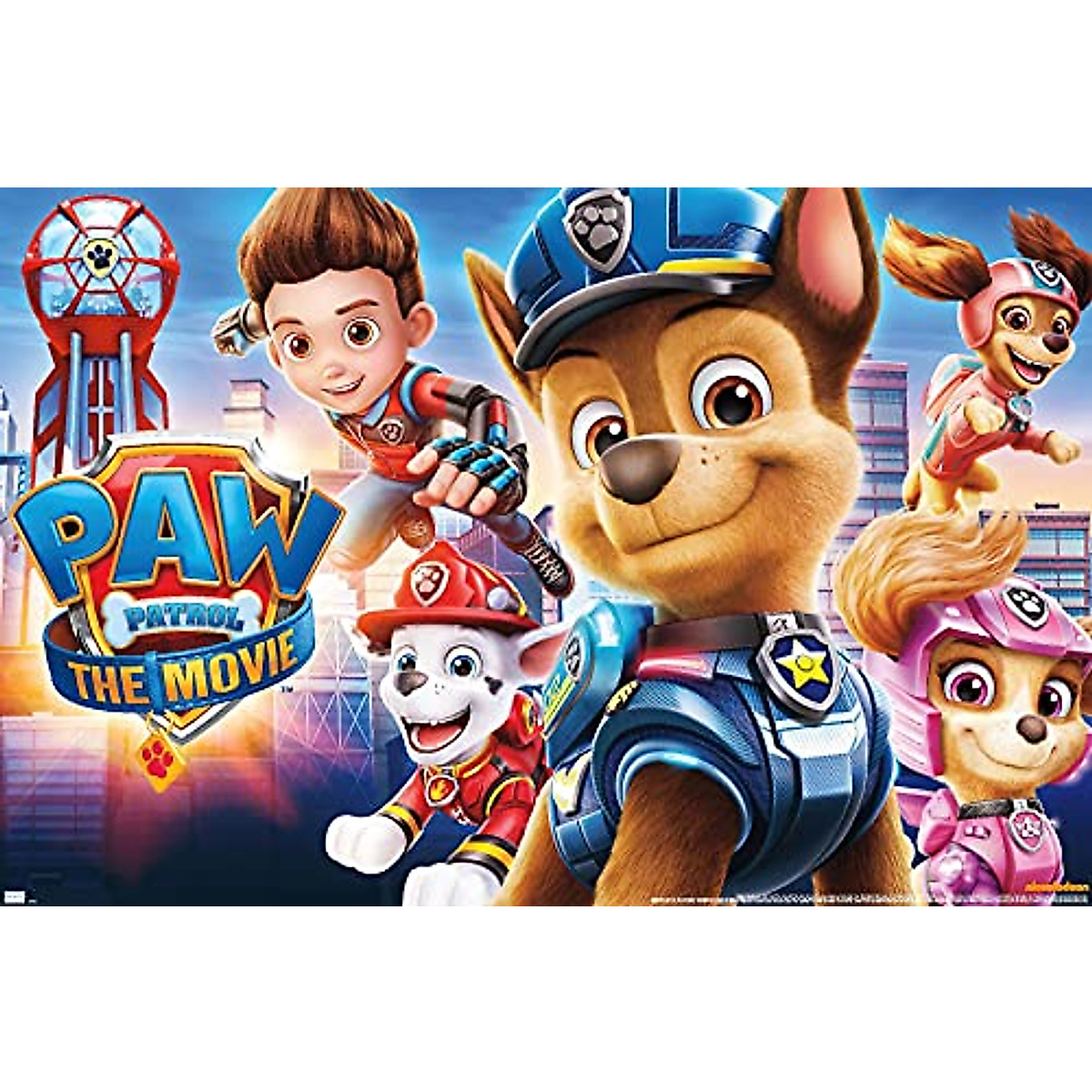 Trends International Nickelodeon Paw Patrol Movie-Theatrical Wall Poster, 22.375" x 34", Unframed Version for Bedroom