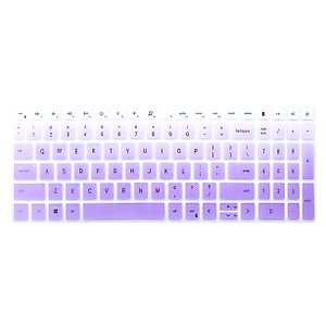Keyboard Skin Compatible for 2022 2021 Dell Inspiron 15 5510 5515 5518 7510 3510 3511 3515, Inspiron 16 7610, Dell Vostro 15 3510 5510 5515, Latitude 3520 (Ombre Purple)