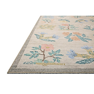 Loloi Rifle Paper Co. x Rosa Cream 7'-6" x 9'-6" Area Rug