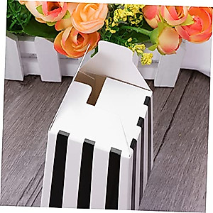 jojofuny 24pcs Popcorn Boxes Candy Containers Disposable Containers Snack Box Container Popcorn Bags Buckets Cardboard Container Popcorn Buckets Popcorn Boxes Party Bags Black Gift Box