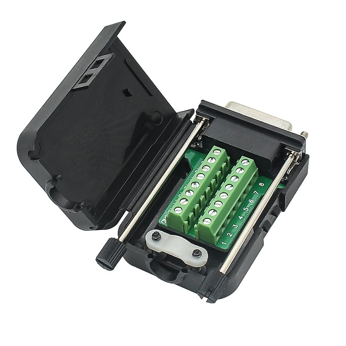 DB15 Breakout Connector Female Adapter 15-pin Port Adapter with Case