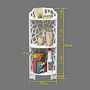 Intexca & Design MultiTier Bathroom Storage Corner Shelf Rack Organizer 3 Tier